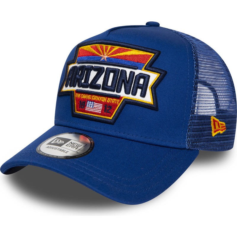 New Era A Frame USA Patch Arizona Blue Trucker Hat: Caphunters.de